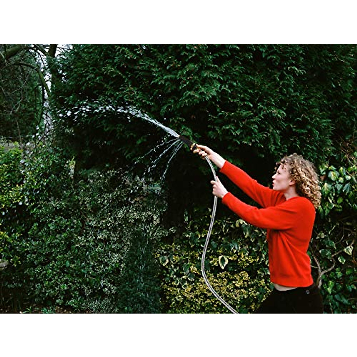 Rosy Earth Stainless Steel Garden Hose 25ft - Water Hose 25ft, no Kink Explosion, no Bite