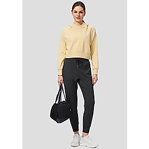 G Gradual Women's Jogger Pants High Waisted Athletic Sweatpants Drawstring Lounge Joggers for Women with Pockets(Black M)