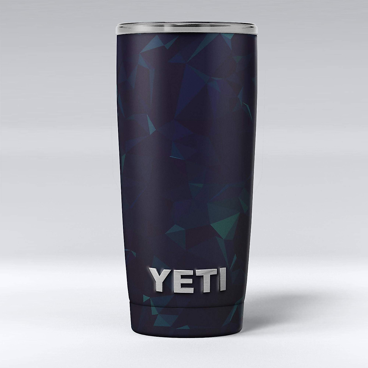 Design Skinz Blue Geometric V13 - Skin Decal Vinyl Wrap Kit Compatible with The Yeti Rambler Cooler Tumbler Cups