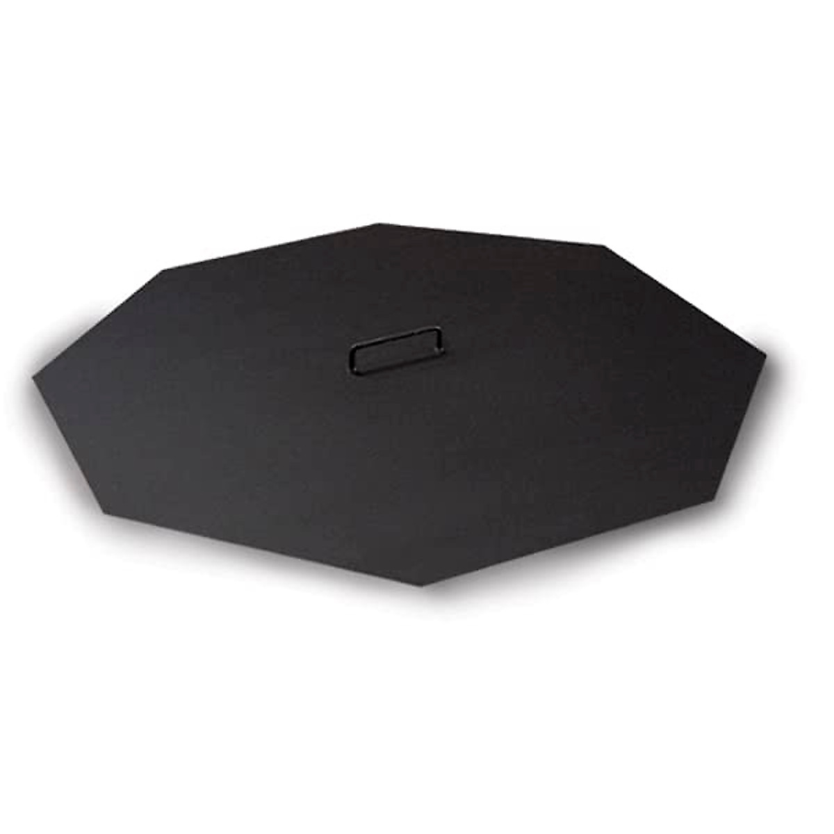 Flat Snuffer Cover One Piece- Round, Square, or Octagonal- Galvanized Metal with 2 Handle (Round, 42 inch)