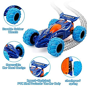 M SANMERSEN Monster Truck Car Toy, 2 Pack Turnable Head Monster Dragon Toys Friction Powered Cars Pull Back Toy Cars Set - Push and Go Toy Cars for Toddler Boys Girls Easter Gift