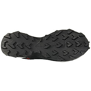 Salomon Women's ALPHACROSS Hiking Shoe, Lead/White/India Ink, 12