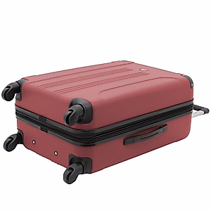 Travelers Club Chicago Hardside Expandable Spinner Luggages, Apple Butter, 5 Piece Set