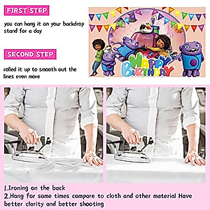Home Movie Party Supplies, Home Movie Party Decorations Happy Birthday Party Banner Home Movie Party Backdrop for Boys Girls Baby Shower