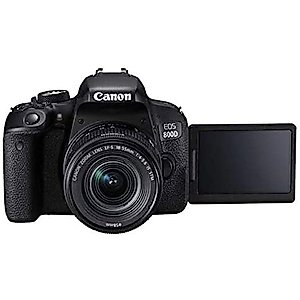Canon EOS Rebel 800D / T7i DSLR Camera with 18-55 4-5.6 is STM Lens 1895C002 + 64GB Memory Card + Case + Card Reader + Flex Tripod + Hand Strap + Cap Keeper + Memory Wallet (Renewed)