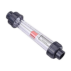 100-1000L/H Plastic Tube Type Water Rotameter Instantaneous LZS-15 Liquid Flow Meter Float Double Thread Female Connector for DN 15 Tube