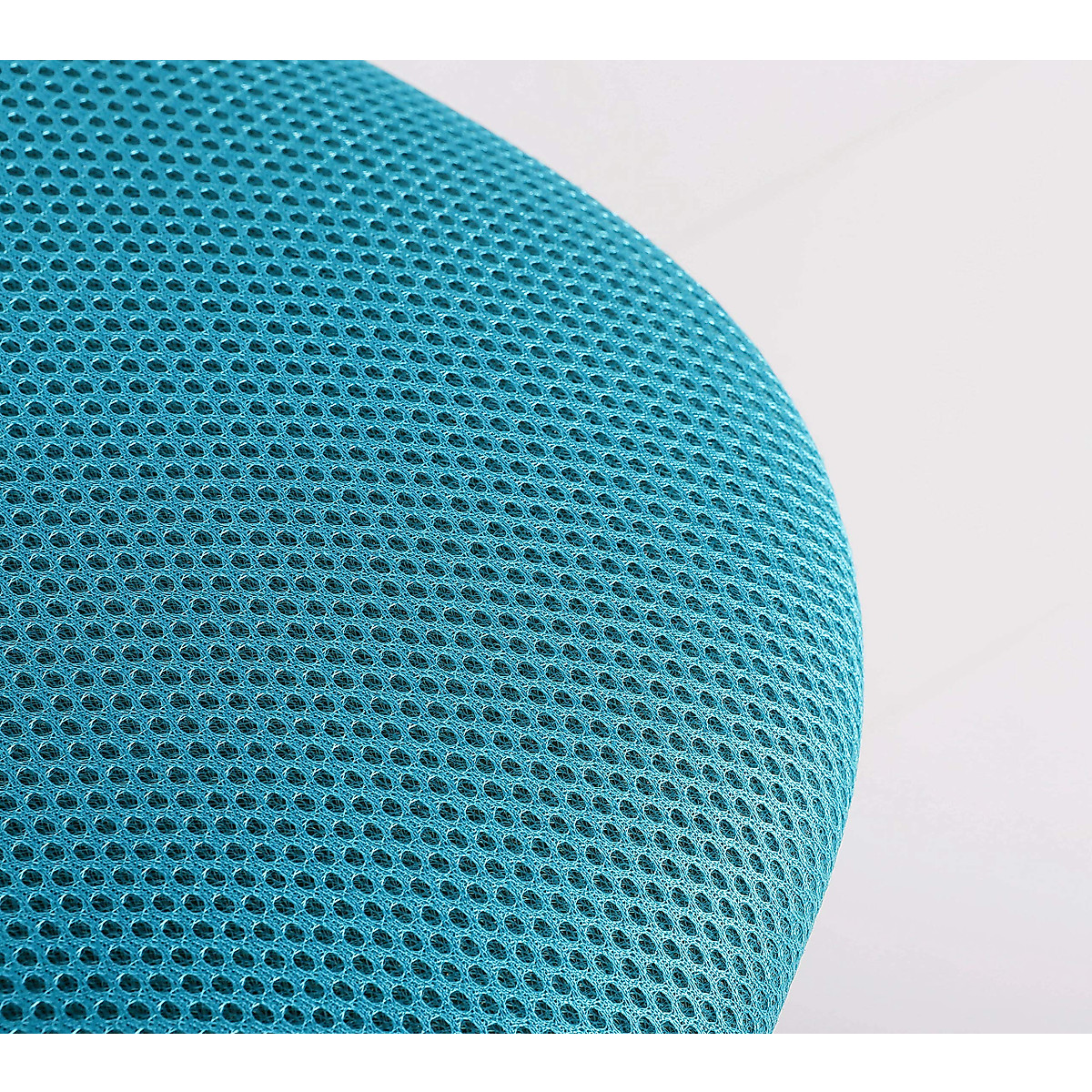 JJS Kids Mesh Rolling Desk Chair, Small Swivel Office Computer Chair for Teens, Low-Back Adjustable Upholstered Student Task Chair, Blue