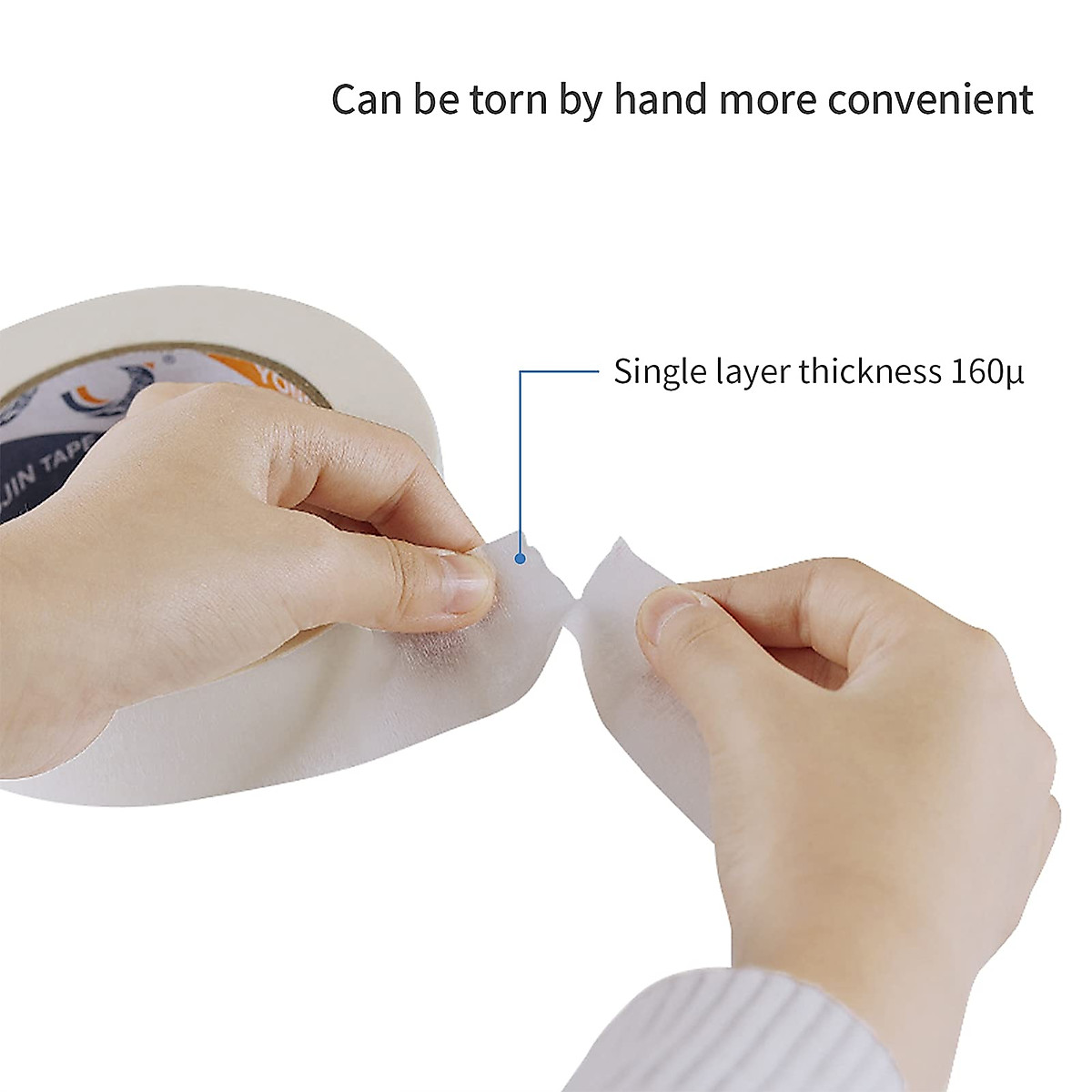 JSY Tape, self-Adhesive Acid-Free Tape Masking Tape, General Purpose Masking Tape Bulk Multipack for Basic Use (1 inch x 180 feet)