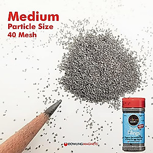 Dowling Magnets Iron Filings Variety Pack, 3 Jars (fine, Medium, coarse), 12 Ounces Each (731050)