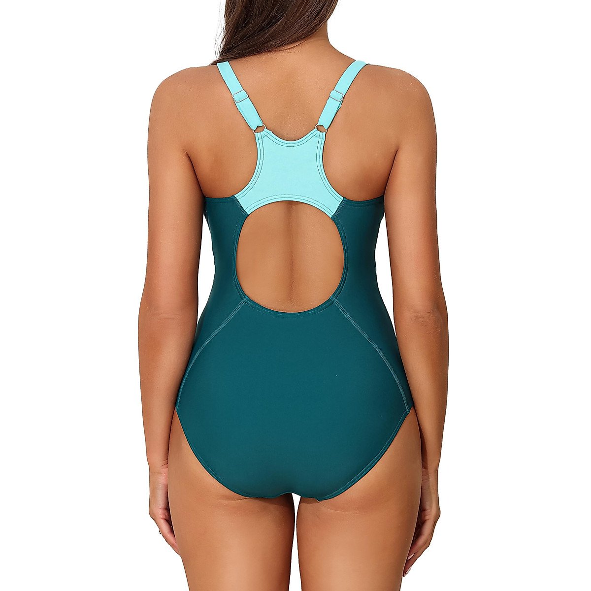beautyin Plus Size One Piece Swimsuits for Women Athletic Sports Swimwear Bathing Suit
