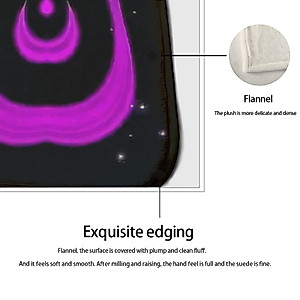 YouTary Purple Butterfly Geography Kitchen Rug Set 2 PCS Floor Mats Washable Non-Slip Soft Flannel Runner Rug Doormat Carpet for Kitchen Bathroom Laundry