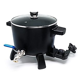 Wax Melter for Candle Making, Soy Wax Melting Pot Holds 6Qts (11 Lbs) of Melted Wax, Pouring Pot with Quick-Pour Valve