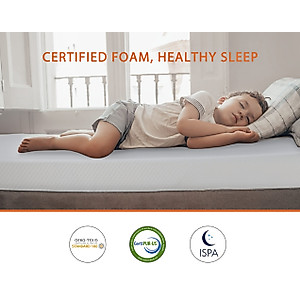 Twin Mattress, Twin XL Mattress with CertiPUR-US Certified for Cool Sleep & Pressure Relief, Memory Foam Mattress with Washable Cover, Twin Mattress for Kids, Twin Bed Mattress - 8 Inch - White