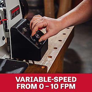 JET JWDS-1020, 10-Inch Benchtop Drum Sander, 1HP, 1Ph 115V (723510)