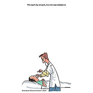 Motivation Without Borders MWB 4 Funny Note Pads with Medical Humor - Perfect Novelty Gift for Doctor, Coworker or Friends | Pack of 4 | 4.25" x 5.5" with 50 Sheets per Pad