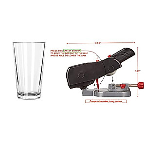 JOUNJIP Mini Miter Cut-Off Chop Saw for Hobby Miniature Model Making, Arrow Shafts, Zinc Stained Glass Came, 223/5.56 Brass - Cuts Max. 1/2"High x 1/2"Wide or 1/4"H x 3/4"W