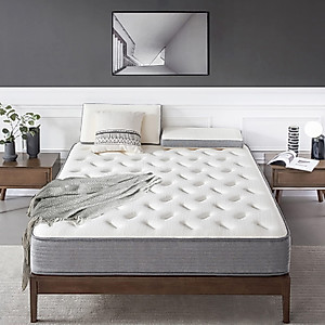 King Mattress, DIGLANT 10 Inch Hybrid Tight Top Mattress, Memory Foam Pocket Spring Mattress Sleep Supportive & Pressure Relief, Medium Firm Feel Mattress in a Box, CertiPUR-US Certified