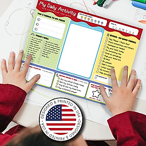 Goody Farm Daily Notepad Planner Checklist Pad - Child Habit Manner Chore Skill Kid To Do