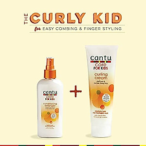 Cantu Care for Kids Paraben & Sulfate-free Curling Cream with Shea Butter, 8 oz (Pack of 3)