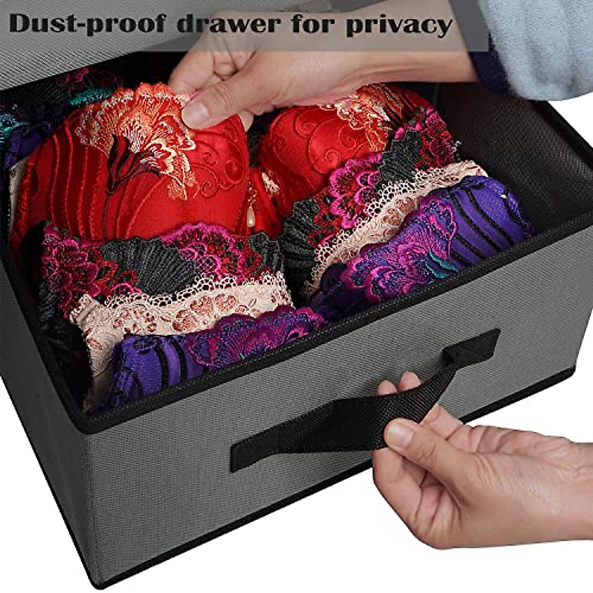 Licode 66LBS-Capacity Hanging Closet Organizer, Collapsible Hanging Closet Shelves, Hanging Purse Handbag Organizer for Closet & RV,42.5" H X 12.2" W X 13.6" D, 1-Pack A Grey