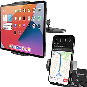 APPS2Car CD Phone Holder for Car Bundle with CD Slot Tablet Mount