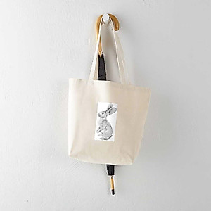 CafePress Giant Rabbit Tote Bag Natural Canvas Tote Bag, Reusable Shopping Bag