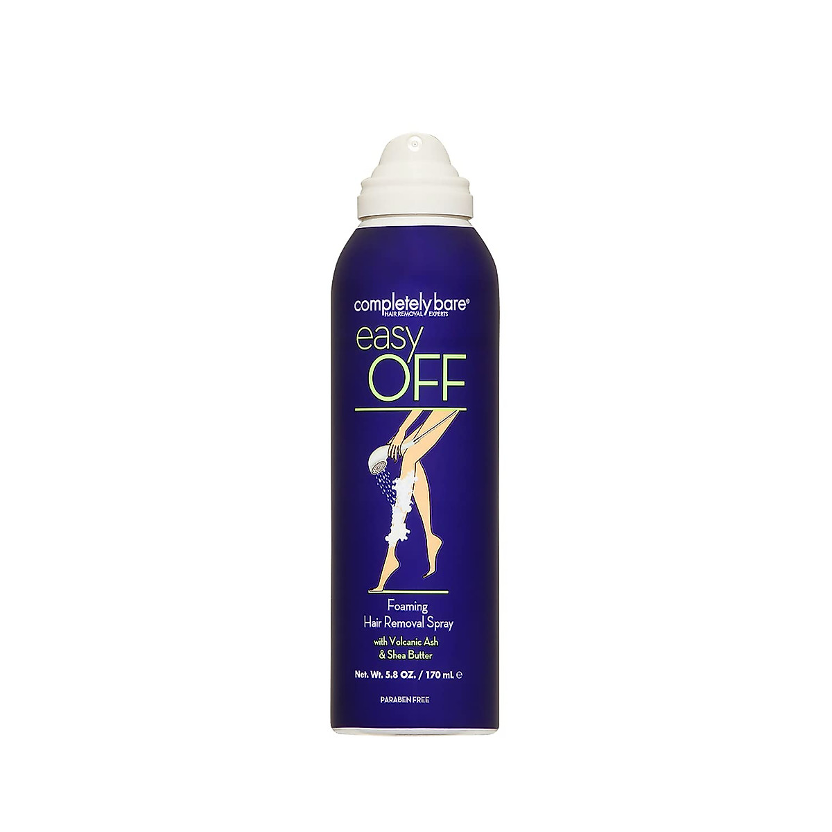 completely bare easy OFF Foaming Hair Removal Spray - Moisturizing Shea Butter & Aloe Vera