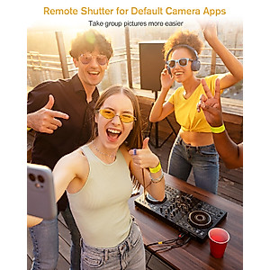 Remote Control for TikTok, Page Turner for Kindle App, Bluetooth Camera Video Recording Remote, Scrolling Ring for TIK Tok, iPhone, iPad, iOS, Android - Purple