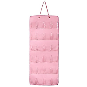 RUIZHIXUAN Over The Door Hanging shoe organizers for 12 Pairs, Hanging Shoes Organizer (Pink)