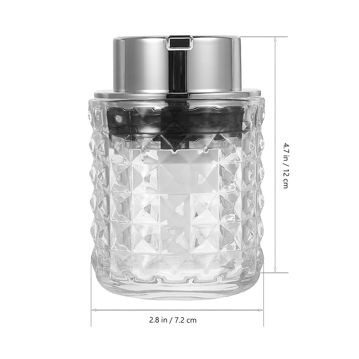 Cabilock Hand Soap Dispenser Glass Refillable Liquid Hand Soap Shampoo Dispenser Pump Bottle Lotion Hand Soap Jar Cosmetic Containers for Home Bathroom