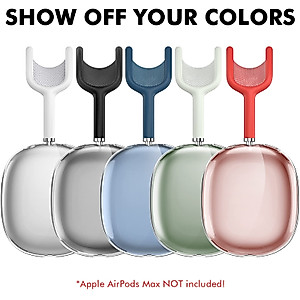 NIUTRENDZ Clear Case for AirPods Max Case Cover Soft TPU Protective Ear Cups Covers Accessories【Anti-Fingerprint, Anti-Scratch & Anti-Dust】 (Crystal Clear)