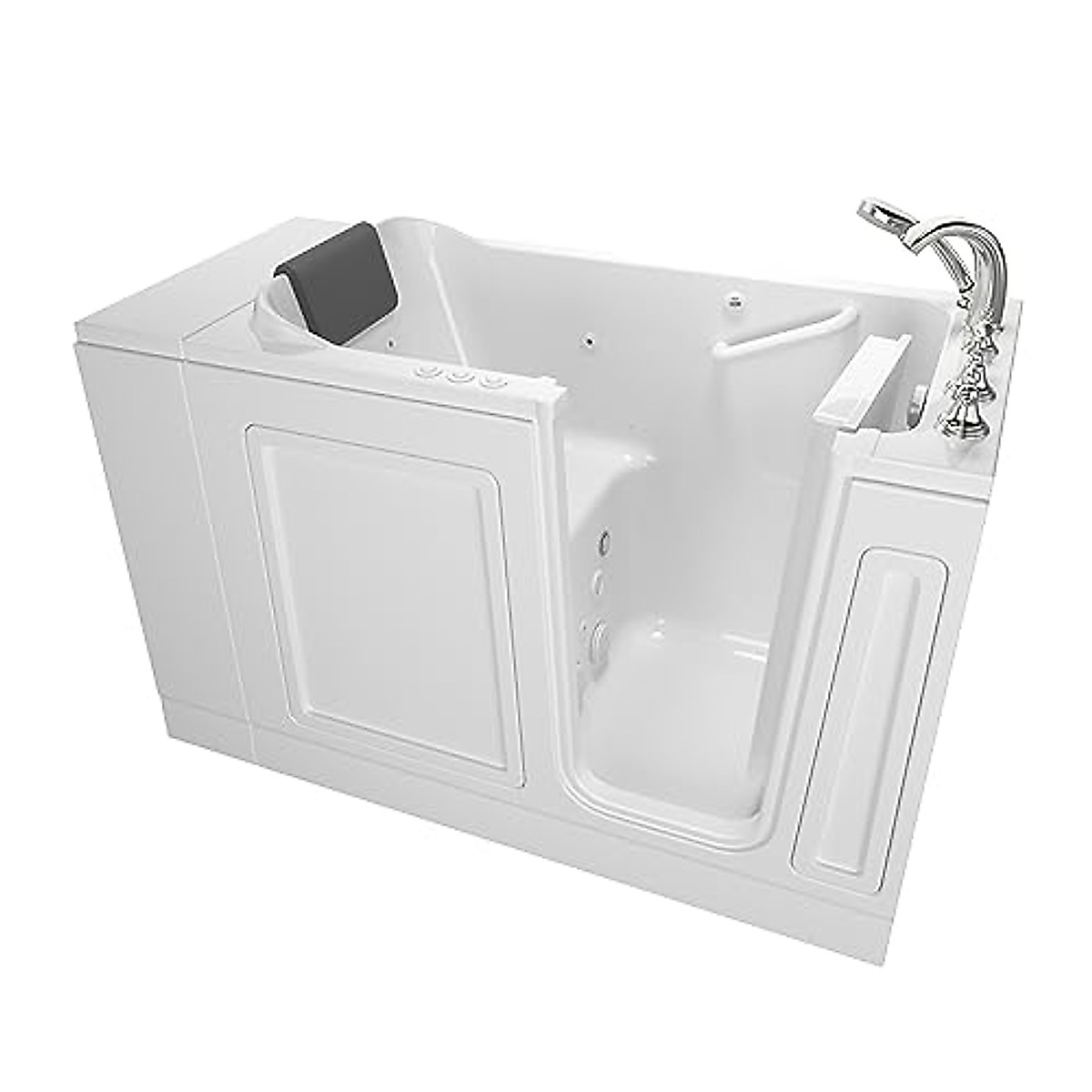American Standard 2848.119.CRW Acrylic Whirlpool and Air Spa 28"x48" Right Side Door Walk-In Bathtub in White