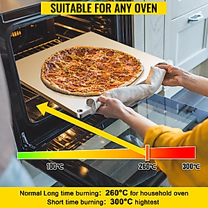 VEVOR Baking Steel Pizza, Rectangle Steel Pizza Stone, 16" x 14" Steel Pizza Plate, 0.2"Thick Steel Pizza Pan, High-Performance Pizza Steel for Oven, Baking Surface for Oven Cooking and Baking