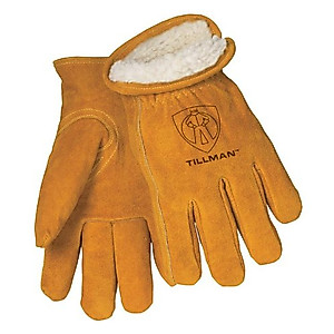 Tillman 1450 Split Cowhide Pile Lined Winter Gloves Large, Brown