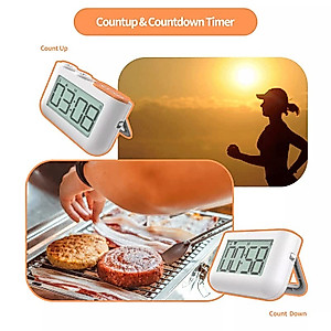 JEUSDF Multifunctional LCD Digital Loud Clock Timers Electronic Countdown Timer Classroom Home Kitchen Cooking Alarm