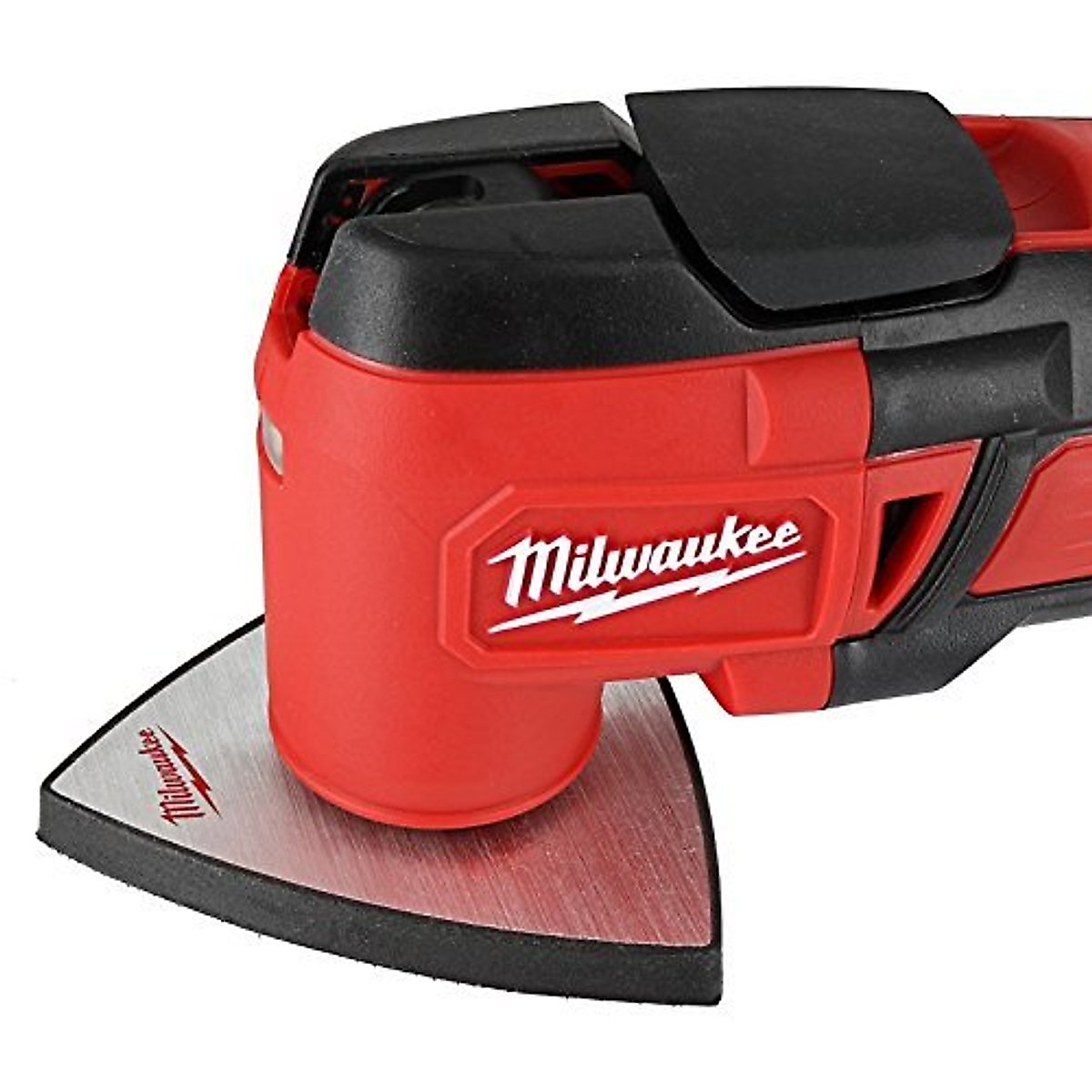 Milwaukee 2626-20 M18 18V Lithium Ion Cordless 18,000 OPM Orbiting Multi Tool with Woodcutting Blades and Sanding Pad with Sheets Included (Battery Not Included, Power Tool Only)