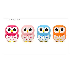 Golandstar Cute Cartoon Owl Timers Mini Size 60 Minutes Mechanical Kitchen Cooking Timer Clock Loud Alarm Counters Manual Timer (Orange)
