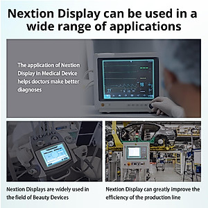 Nextion 3.2″ HMI Display Enhanced Series NX4024K032 Resistive LCD-TFT Touch Screen 400 * 240, Nextion Display with RTC Function and 8 Digital GPIOs, Suitable for Racing Dashboard, MMDVM, etc.