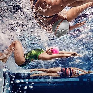 Speedo Unisex-Youth Swim Cap Latex Junior White