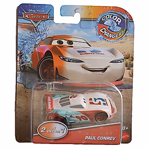 Disney Pixar Cars Paul Conrev, Color Changers 1:55 Scale