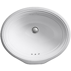 KOHLER K-2336-0 Devonshire Undercounter Bathroom Sink, White