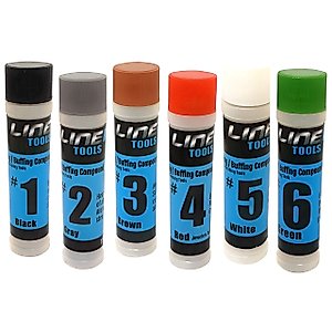 LINE10 Tools Buffing and Polishing Compound for Metal, Set of 6
