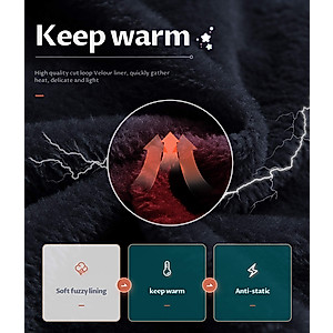 CREATMO US Boy's Winter Ski Jacket Windbproof Waterproof Snow Parka Red 14-16