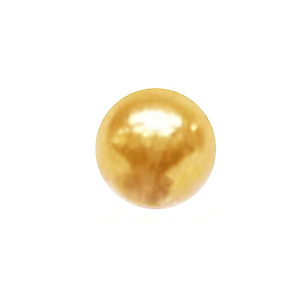 Ritastephens 14k Yellow Gold Belly Button 14g Barbell Screw-on Replacement Ball