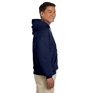 Gildan Blank Hoodie - Hooded Sweatshirt - Unisex Style 18500 Adult Pullover Navy