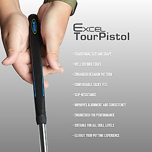 Winn 2016 Tour Pistol Black Golf Putter Grip (