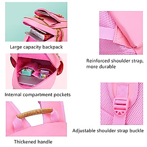Children's Backpack Princess Girl School Bag PU Waterproof Casual Daypack