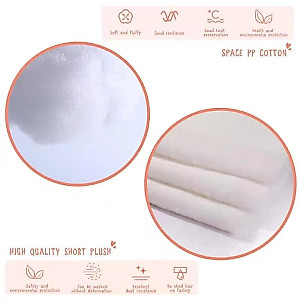 AKMRWJWC White Duck Stuffed Animal Toy Soft Plush Toy for Kids Girls DIY Hugglable Plush Stuffed Toy with Cute Pink Hat and Costume Best Gifts for Christmas (12inch/30cm)