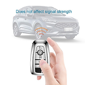 Key Fob Cover Case for Ford Soft TPU Key Holder Full Coverage Car Key Protector with Leather Keychain Lanyard for Ford Explorer Mustang Fusion Escape F150 F250 F350 F450 F550 Edge, Red