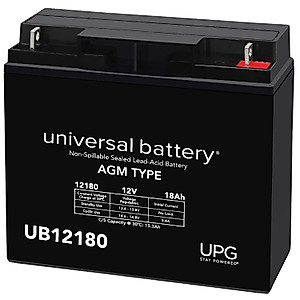 UPG UB12180 D5745 AGM 12V 18AH 12 Volt 18 Amp SLA Battery